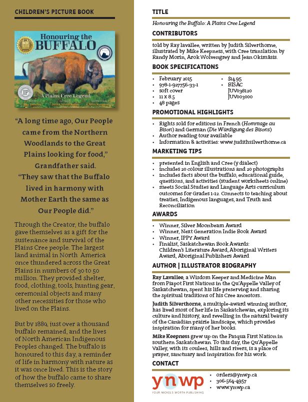 Honouring the Buffalo: Educational Resources & Links – Judith Silverthorne